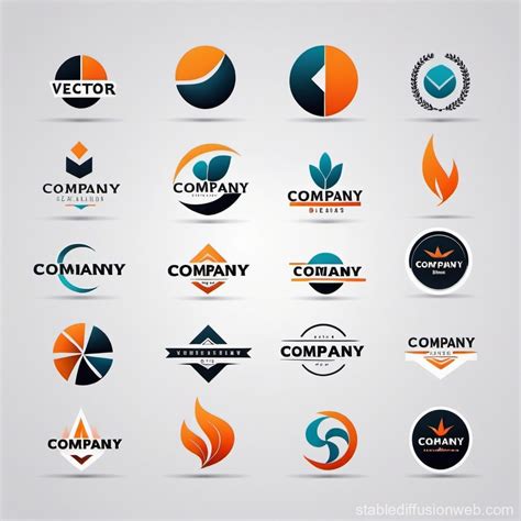 Vector Logo Design Ideas Samples Stable Diffusion Online