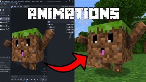 Minecraft Bedrock Animations Tutorial Blockbench Bridge V2 Youtube