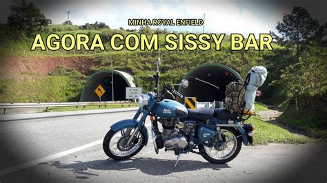 Fabriquei Um Sissy Bar Para Minha Royal Enfield Youtube