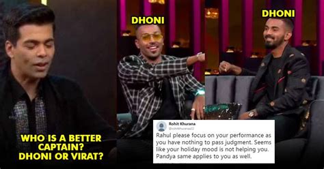 Kl Rahul Hardik Pandya Call Dhoni Better Captain Than Virat Netizens