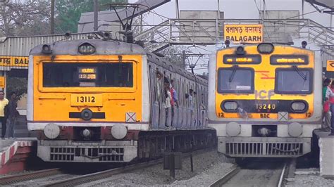 Katwa Howrah Conventional EMU Local Crossing Bandel Katwa ICF Medha EMU