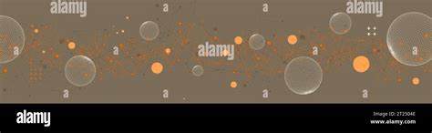 Abstract Sphere Background With Plexus Effect 3D Surface Vector