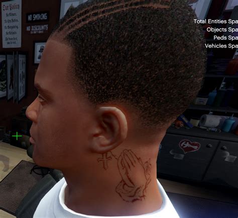 Franklin Cut Neck Tattoos Form The Official Artwork Gta5
