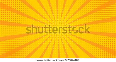 Pop Art Yellow Comic Book Cartoon Stock Vector Royalty Free