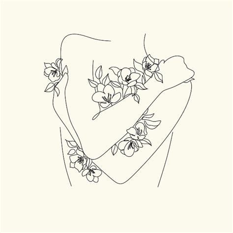 Premium Vector Love Yourself Love Your Body Concept Girl Healthcare