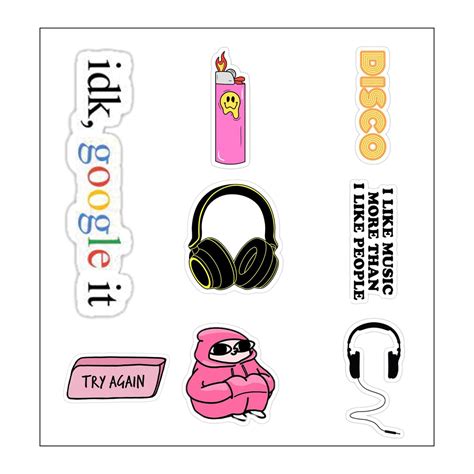 Disco Vinyl Sticker Pack Reusable And Waterproof Cairo99