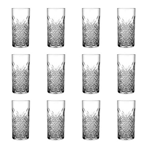 Long Drink Glasses 12 Set Timeless 295 Ml Beer Tap Uk