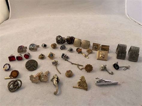 Vintage Cuff Links And Tie Tacks Legacy Auction Company