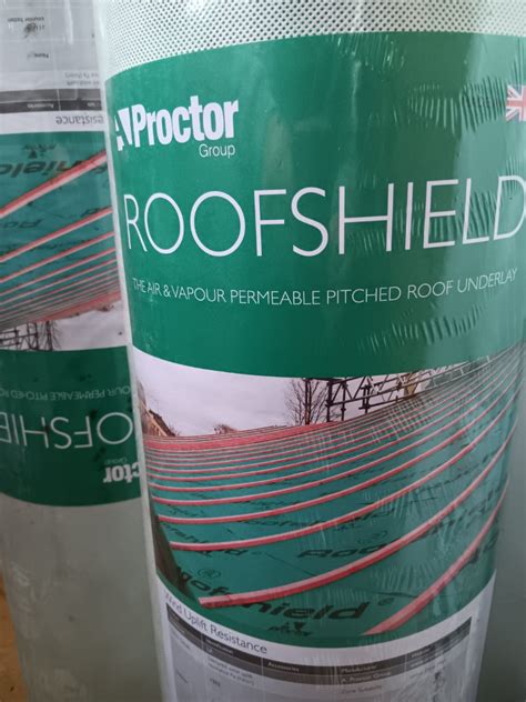 Proctor Roofshield Breather Membrane 50m X 1m Underlay Roofing Felt