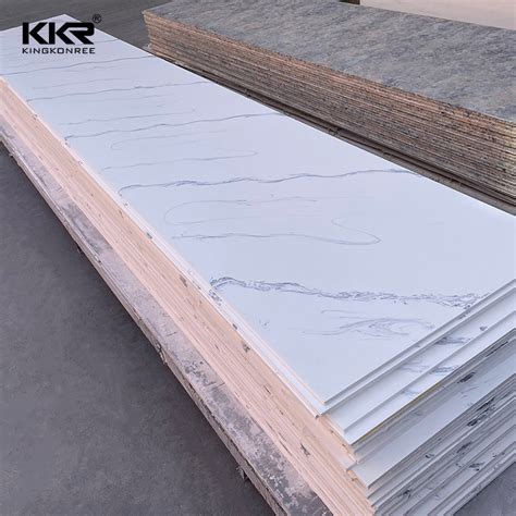 Kkr Small Chips Modified Acrylic Solid Surface Resin Wall Panel Panel