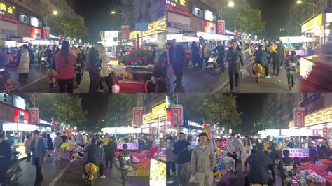 四川省德阳市中江县小东街夜市视频素材下载编号10374539光厂vj师网