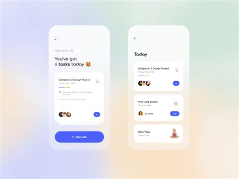 Task Manager Mobile App Ui By Gura Nicholson On Dribbble
