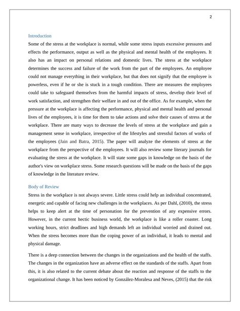 Workplace Stress Causes Effects And Coping Methods Desklib
