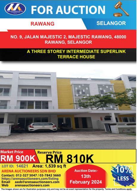 Arena Auctioneers Sdn Bhd On Linkedin A 3 Storey Superlink Terrace