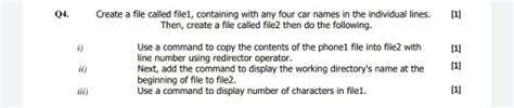 04 1 I Create A File Called File1 Containing