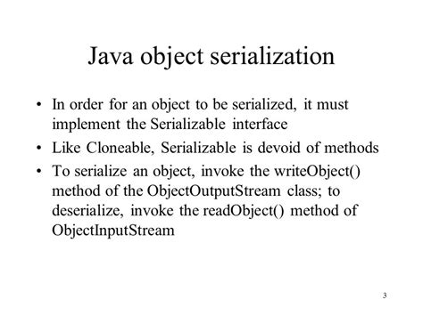 1 java object model part 3 serialization and reflection ppt download