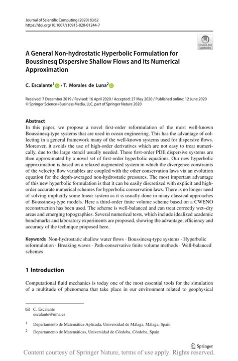 A General Non Hydrostatic Hyperbolic Formulation For Boussinesq Dispersive Shallow Flows And Its