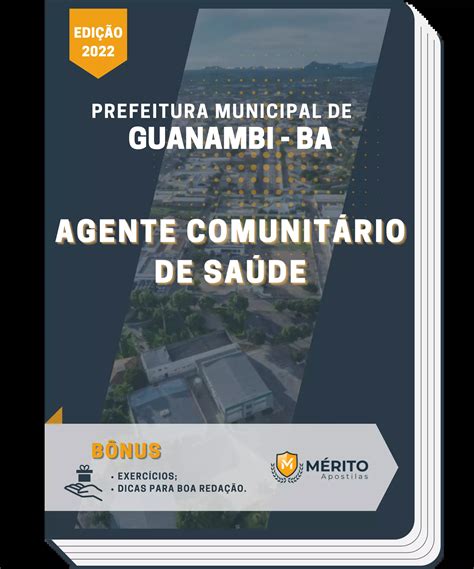 Apostila Agente Comunitário De Saúde Prefeitura Municipal De Guanambi Ba