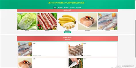 Java计算机毕业设计基于javaweb生鲜o2o订购平台的设计与实现（附源码springboot开题论文）o2o Java 项目