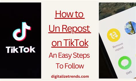 How to Un Repost on TikTok?