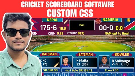 How To Make Cricket Score Board From Websites Crex Css Code Css