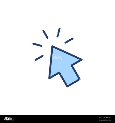 Click Icon Vector Pointer Arrow Sign And Symbol Cursor Icon Stock