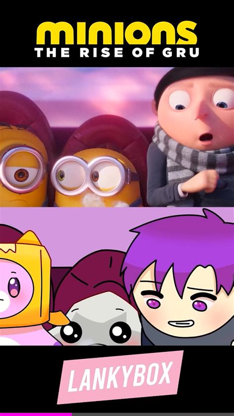 Minions Rise Of Gru Vs Lankybox Hilarious Split Sceeen Animation