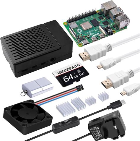 Geeekpi Starter Kit For Raspberry Pi 4 8gb Include Pi 4 8gb Ram Board 128gb Sd Card And Card