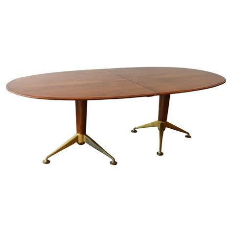 1950s Rosewood Dining Table With Brass Feet By Andrew J Milne For Heals