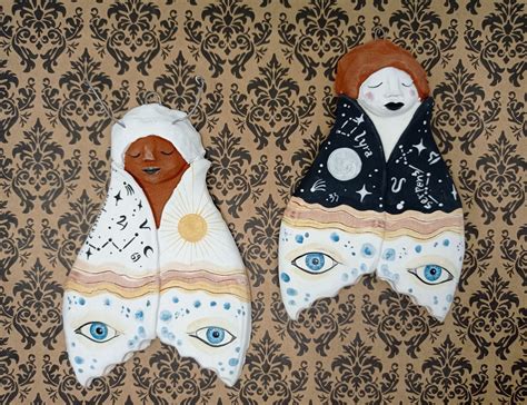 Constellation Moth Wall Sculpture Cassiopeia Ceramic Wall Etsy