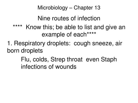 Ppt Microbiology Chapter 13 Powerpoint Presentation Free Download