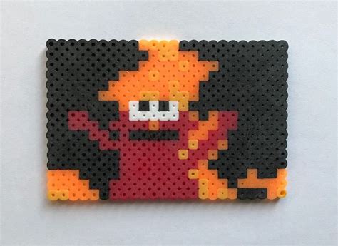 Hellmo Perler Bead Picture Card Etsy Easy Perler Bead Patterns