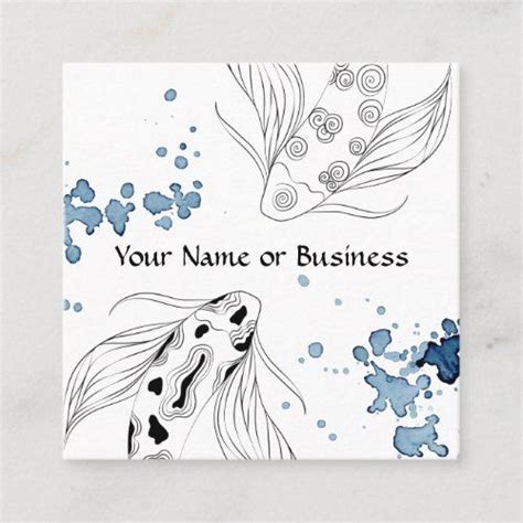 Koi Business Cards Zazzle Unique Business Cards Japanese Koi