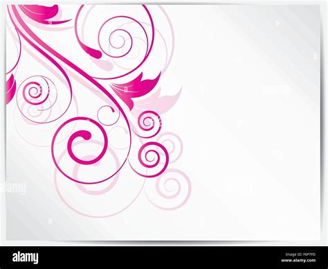 Abstract Floral Background For Design With Swirls Stock Vector Image And Art Alamy