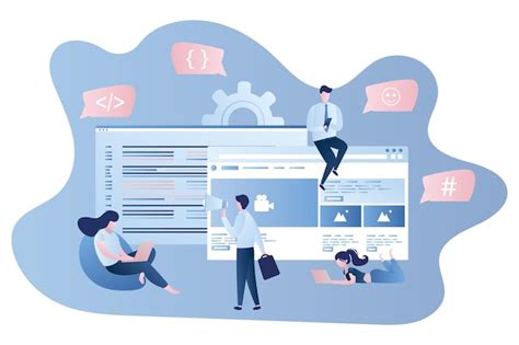 Premium Vector Software Or App Development Frontend And Backend