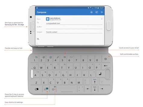 Slimtype Is A Qwerty Keyboard Cover For The Galaxy S6