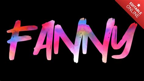 Fanny Editable Watercolor Font Text Effect Generator Fanny Editable Watercolor Font Text Effect Generator