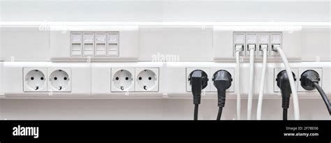 Connecting Wires In Electrical And Lan Sockets Before And After