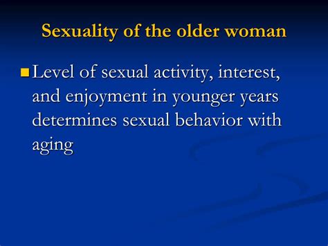 Ppt Lets Talk About Sex And The Older Woman Powerpoint Presentation