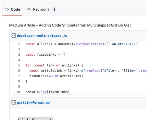 Using GitHub Gists with Multiple Snippets in Medium Articles | by Dewaun Ayers | Dev Genius