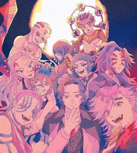 鬼灭之刃：十二鬼月上弦壁纸 一共出现过九个上弦~漫画