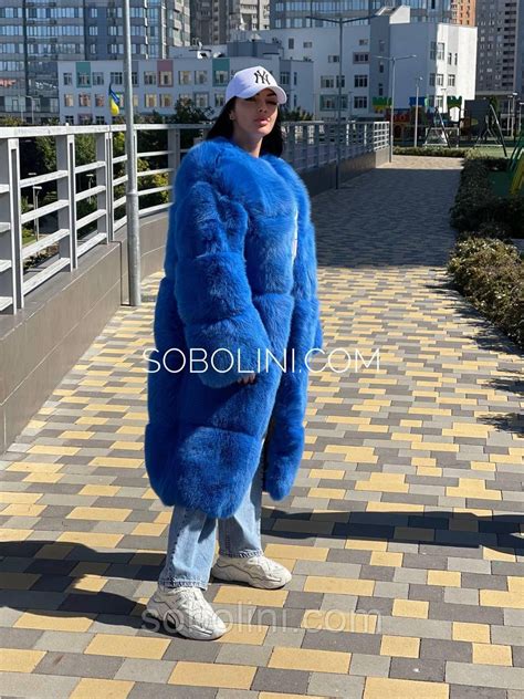 Шуба з песця блакетного кольору продаж ціна у Києві Жіночі шуби від Хутряна фабрика Tm