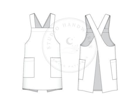Apron PDF Sewing Pattern For Women Plus Size Pinafore Apron Etsy
