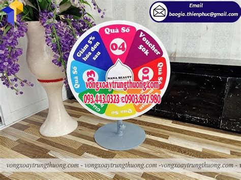 thùng bốc thăm trúng thưởng mô hình quảng cáo thương hiệu bằng vòng