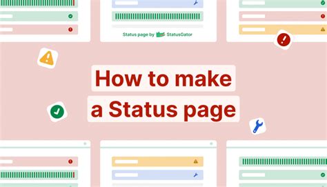 How To Build A Status Page Statusgator