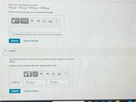 For Each Of The Following Reactions G Of Each Chegg