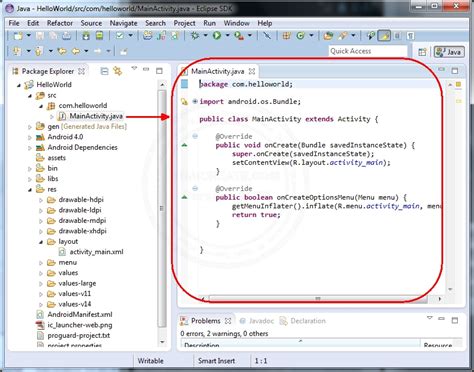 สร้างโปรเจค android create new project บนโปรแกรม eclipse android project