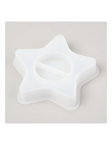 Molde De Silicona De Portavelas En Forma De Estrella