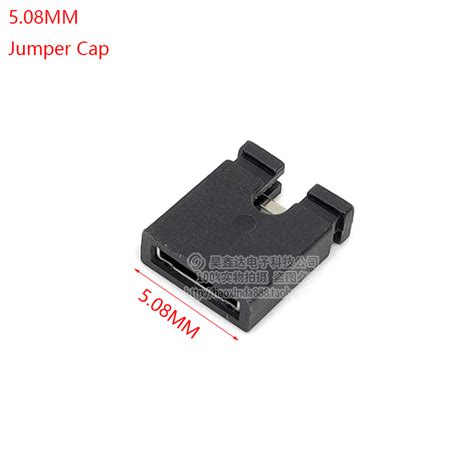 Pcs Black Jumper Cap Mm Pitch Standard Pcb M Grandado