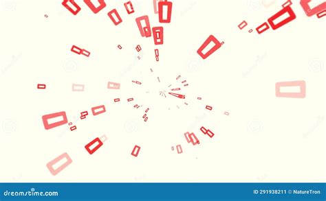 Light Background Appearing And Disappearing Red Rectangles In A Big